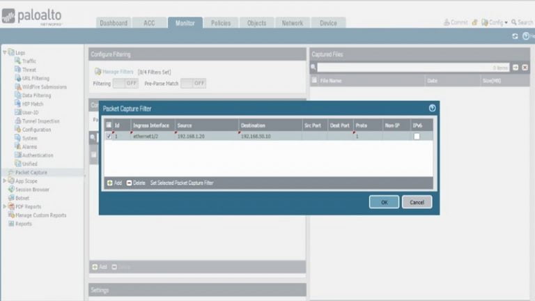 Palo Alto Packet Capture/ Packet Sniffing » Network Interview