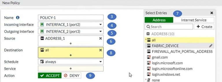 FortiGate Firewall Policy: Rules, Types & Configuration » Network Interview