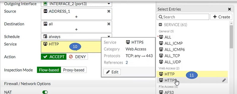 Fortigate Firewall Policy Rules Types And Configuration Network Interview