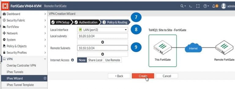 Partial Redundant Route Based VPN FortiGate » Network Interview
