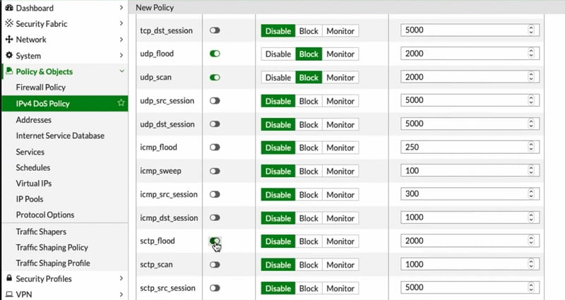 FortiGate UTM (Unified Threat Management) » Network Interview