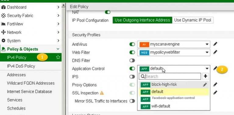 FortiGate UTM (Unified Threat Management) » Network Interview