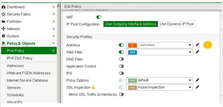 FortiGate UTM (Unified Threat Management) » Network Interview