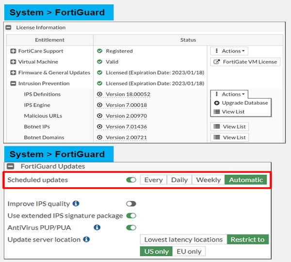 FortiGate UTM (Unified Threat Management) » Network Interview