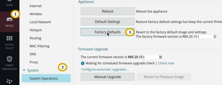 How to Reset Checkpoint Firewall with the Default Factory Settings? » Network Interview