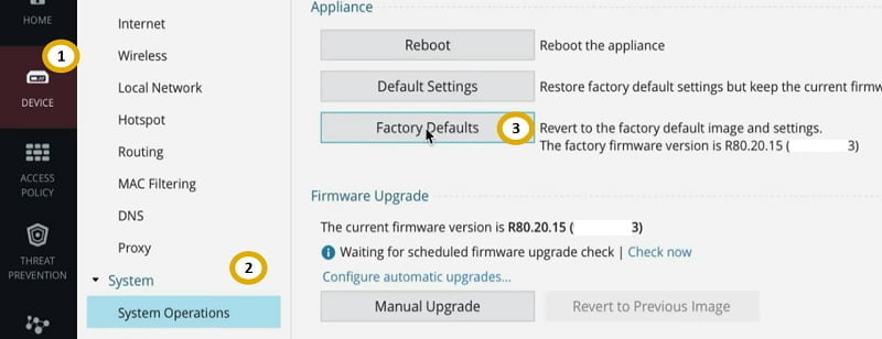 How to Reset Checkpoint Firewall with the Default Factory Settings? » Network Interview