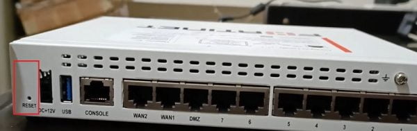 How to Reset FortiGate Firewall with the Factory Default Setting ...