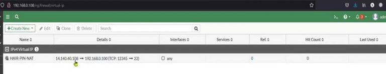 NAT Reflection: FortiGate Firewall » Network Interview