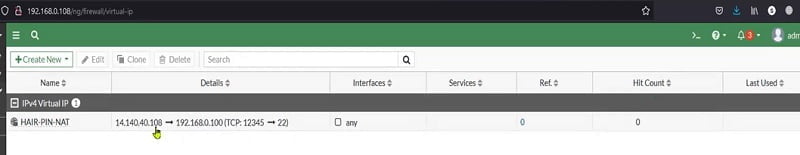 NAT Reflection: FortiGate Firewall » Network Interview