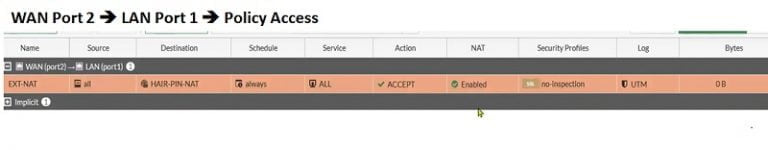 NAT Reflection: FortiGate Firewall » Network Interview