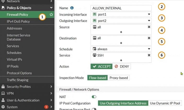 NAT Reflection: FortiGate Firewall » Network Interview