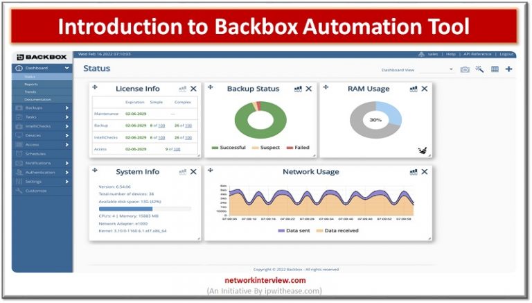 Introduction to Backbox Automation Tool » Network Interview
