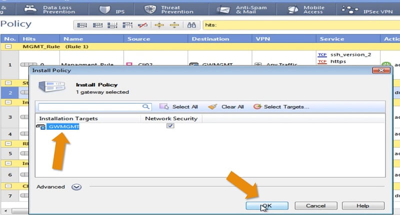 Checkpoint Firewall Policy: Rules & Configuration » Network Interview