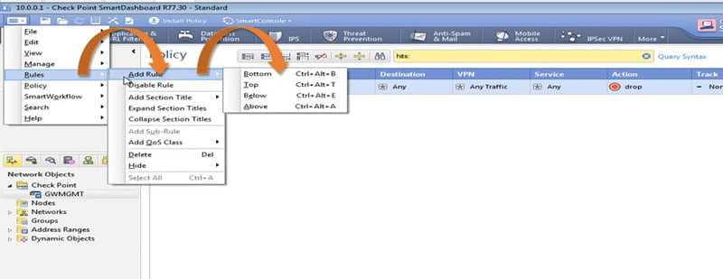 Checkpoint Firewall Policy: Rules & Configuration » Network Interview
