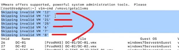 How to fix VMWare ESXi Virtual Machine 'Invalid Status' » Network Interview