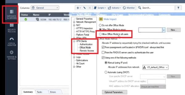 Remote Access VPN Setup and Configuration: Checkpoint Firewall » Network Interview
