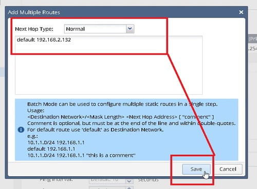 Check Point Routing: Gaia Portal » Network Interview