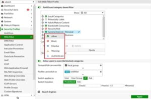 Web Filtering Configuration in FortiGate » Network Interview